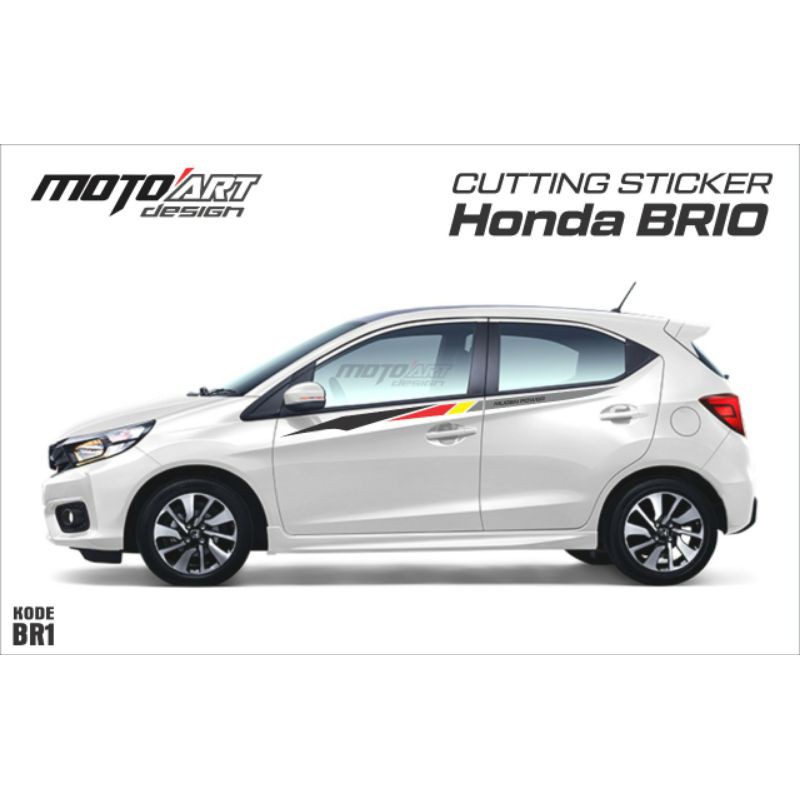 Jual COD STRIPING MOBIL BRIO WARNA PUTIH CUTTING STICKER ORACAL ...