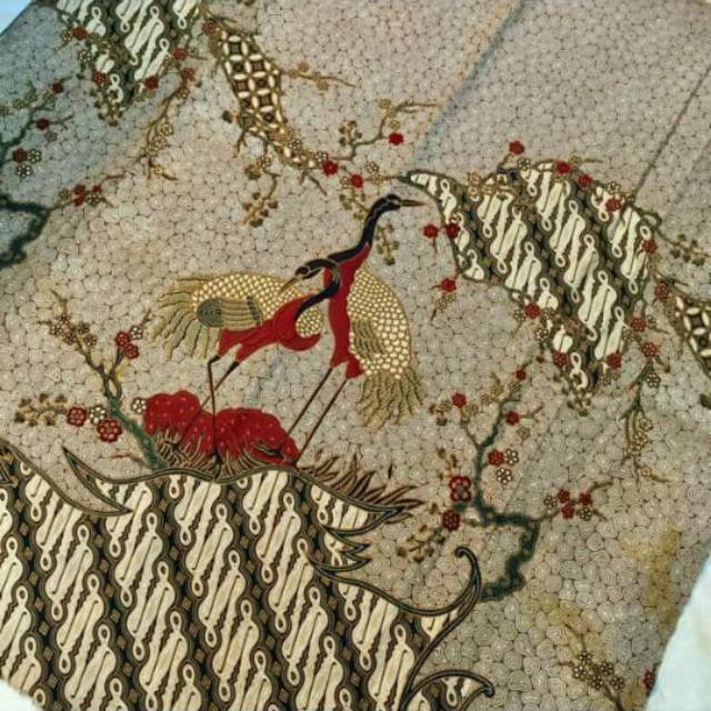 Jual Kain batik solo motif merak kembar ( katun primissima ) | Shopee ...