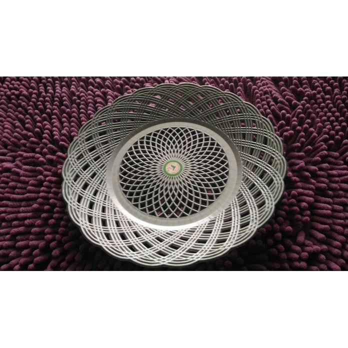 Jual Promo!! Piring Plastik Model Anyaman Lidi Rotan / Piring Lidi ...