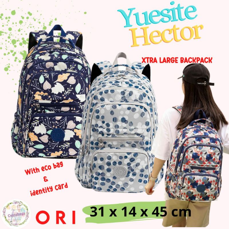 Jual TAS RANSEL BESAR JUMBO YUESITE HECTOR LARGE BACKPACK CYUTEBAGS ...