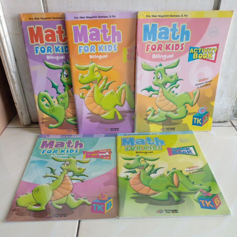 Jual OBRAL !! BUKU MATH FOR KIDS BILINGUAL TK A DAN TK B | Shopee Indonesia