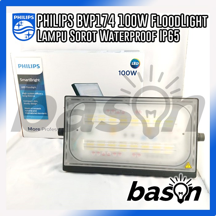 Jual PHILIPS BVP174 100W LED Flood Light Wide Beam | Shopee Indonesia