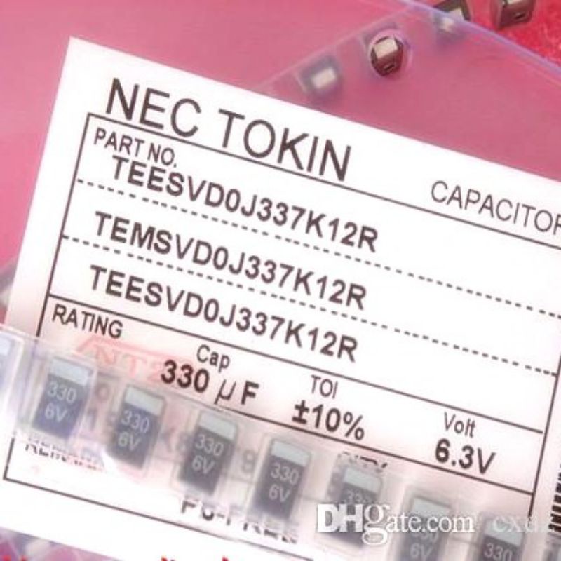Jual CAPACITOR 330 6.3V SLIM ORIGINAL NEC TOKIN | Shopee Indonesia