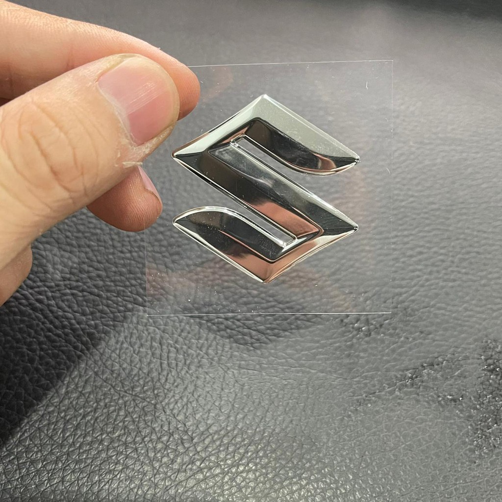 Jual EMBLEM MOTOR TULISAN STICKER TEMPELAN LOGO S DIAMETER 4CM SILVER ...