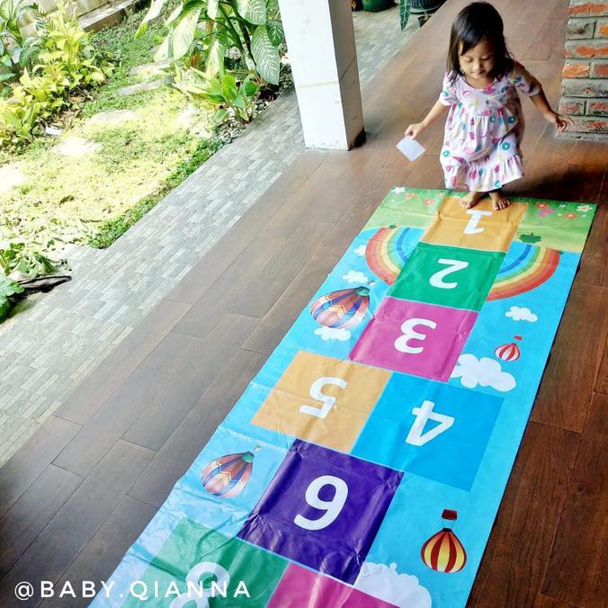 Jual engklek medium alas piknik mainan tradisional mainan anak edukasi ...