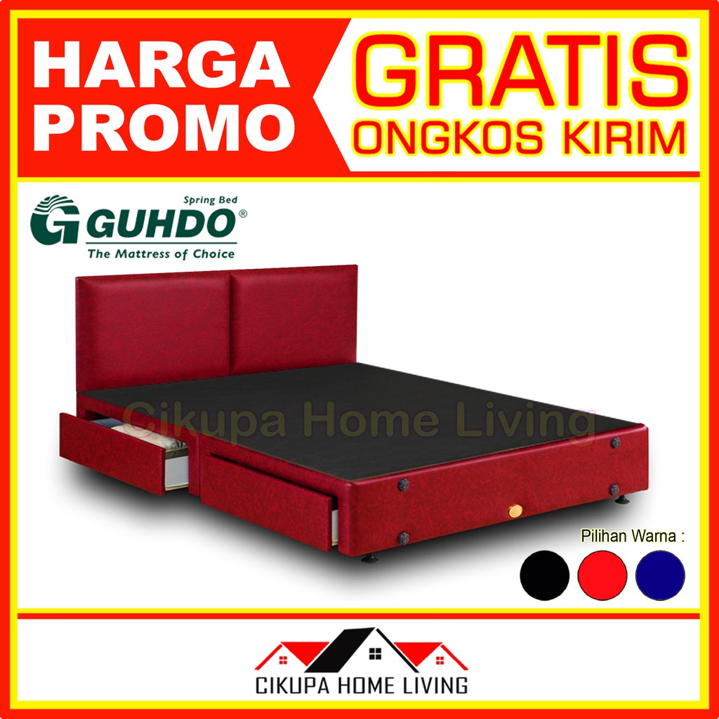 Jual DIVAN + SANDARAN GUHDO DRAWER HS UNTUK KASUR SPRINGBED 160 180 200 (Tag: Dipan Laci ...