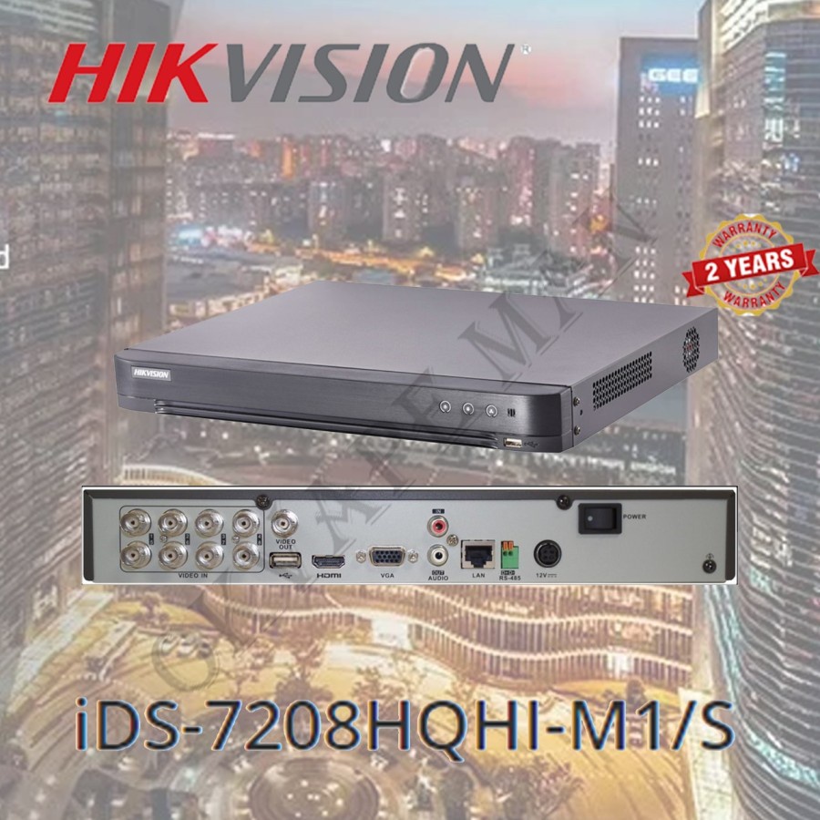 Jual HIKVISION DVR XVR 8CH 8 Channel iDS-7208HQHI-M1 S CCTV Turbo HD-X ...