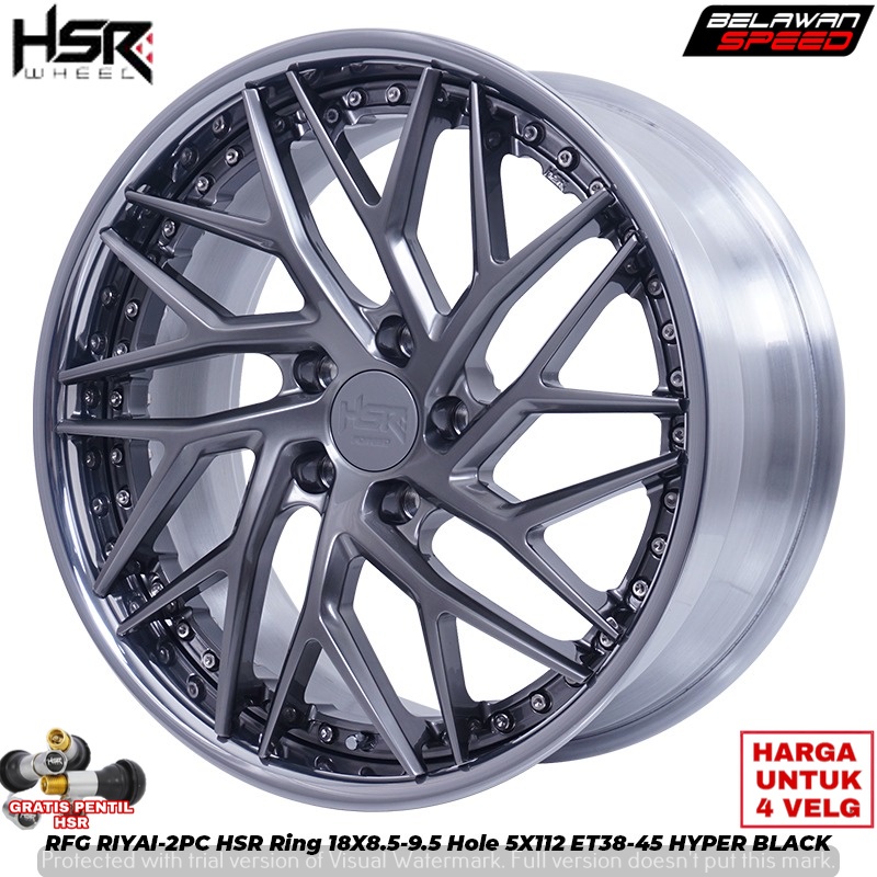 Jual VELG MOBIL RACING RING 18 HSR RFG RIYAI 2PC UNTUK MERCY CAMRY INNOVA CIVIC TURBO | Shopee ...