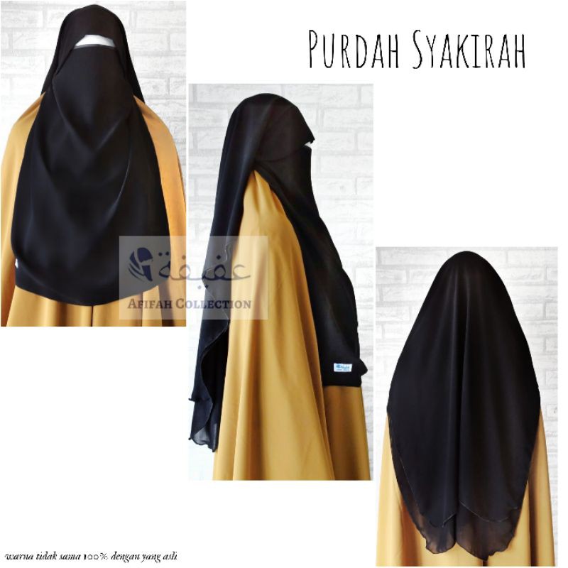 Jual Purdah Syakirah (niqob/cadar/purdah bahan sifon silky murah ...