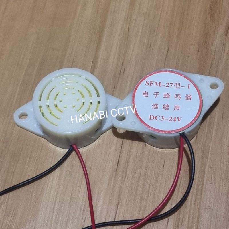 Jual Buzzer Putih Speaker Aktif Alarm Buzer Continuous Terusan SFM-27 3v -24v DC | Shopee Indonesia