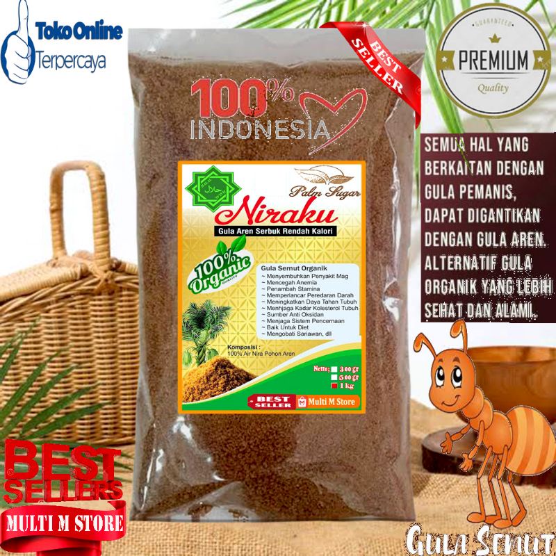 Jual Gula Aren Semut Kualitas Export 1 Kg | Original Palm Sugar ...