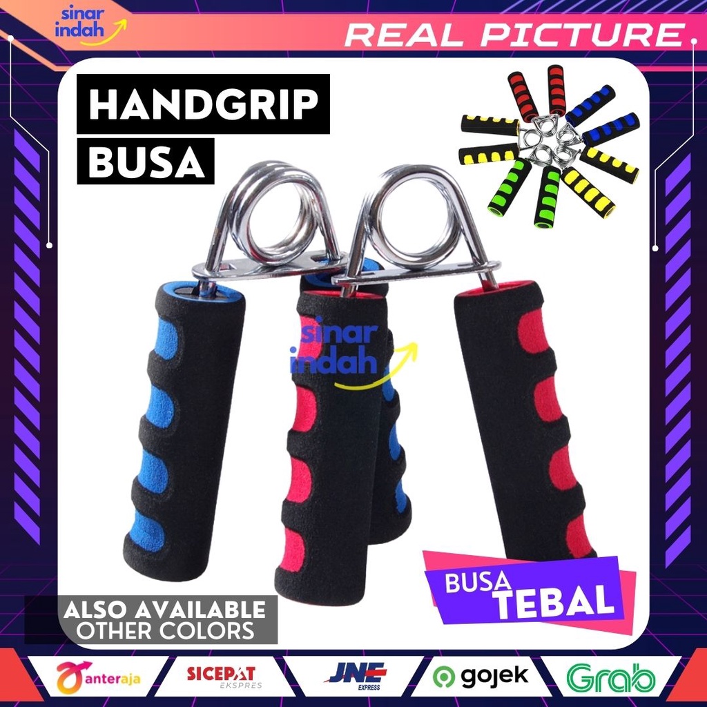 Jual Hand Grip Handgrip Busa Alat Latihan Otot Jari Tangan Fitness Gym ...