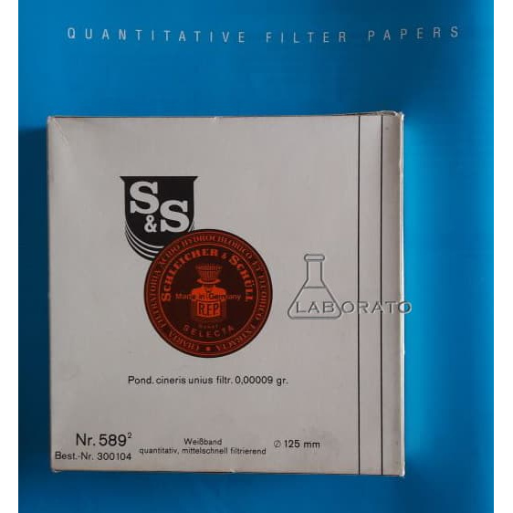 Jual KERTAS SARING NO 40 - 125mm KUANTITATIF FILTER PQ17 Lab YS-321 ...