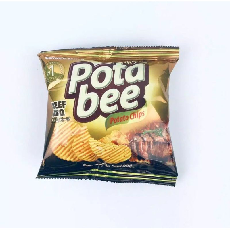 Jual Potabee Sapi BBQ 15g / Pota Bee Potato Chips | Shopee Indonesia