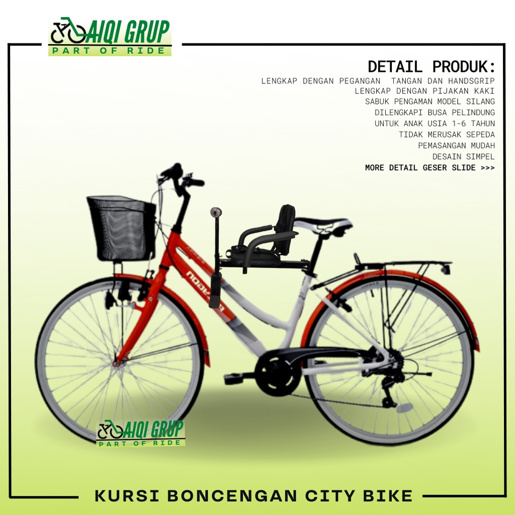 Jual Kursi Boncengan sepeda lipat boncengan sepedah goncengan sepeda ...