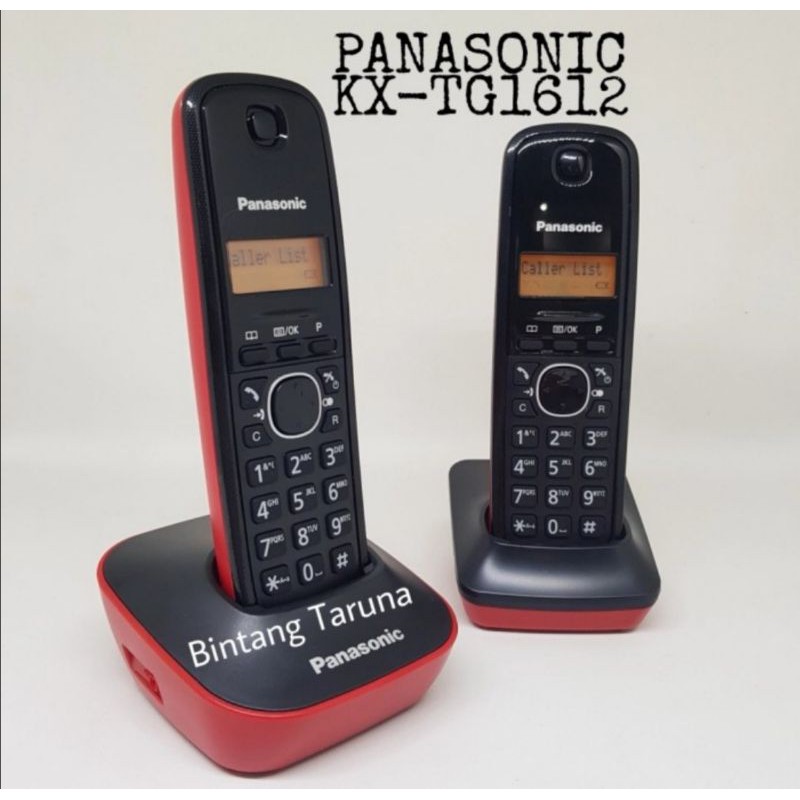 Jual Telepon Wireless Panasonic KX-TG1612 Wireless Phone Panasonic KX-TG1612 (Merah) | Shopee ...