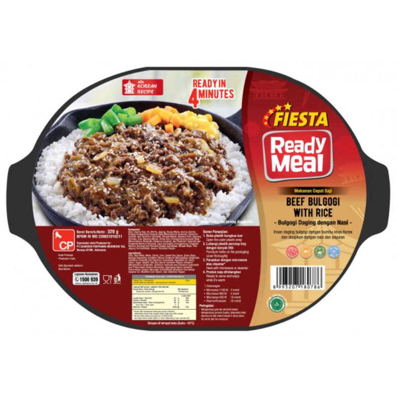Jual FIESTA SIAP SAJI Nasi Daging Sapi Rasa Bulgogi | MEAL BEEF BULGOGI ...