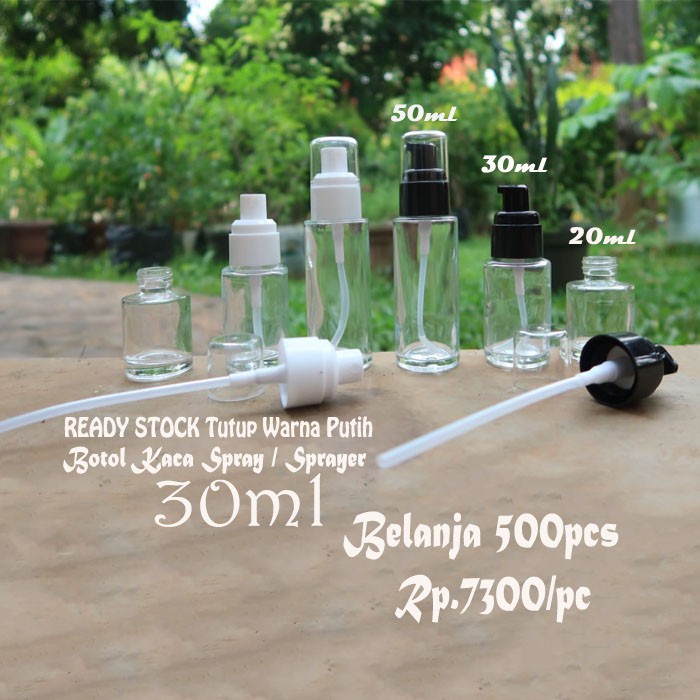 Jual Botol Spray 30ml Botol Parfum Kaca Bening Transparant 30 ml | Shopee Indonesia