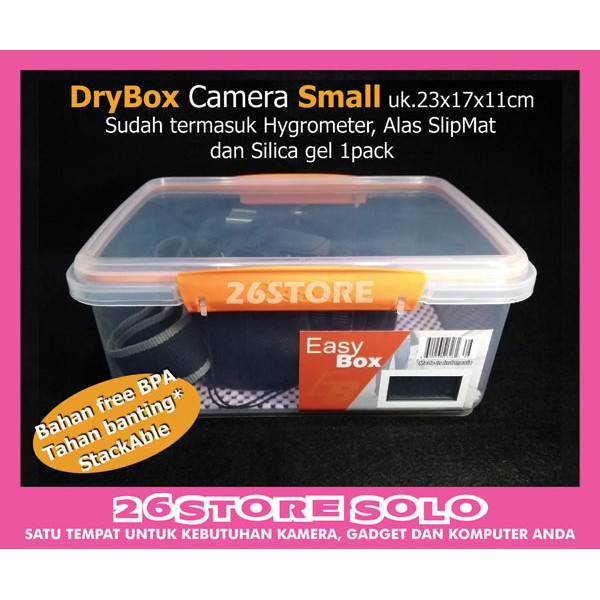 Jual Dry box Drybox Penyimpanan Kamera berhygrometer uk SMALL free ...