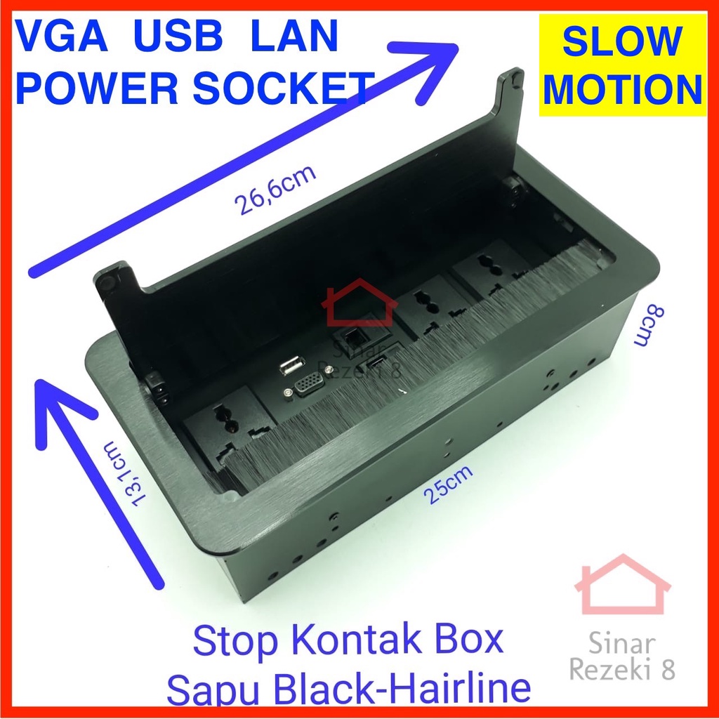 Jual Colokan Listrik Stop Kontak Box Socket Kabel Meja Meeting Kantor ...
