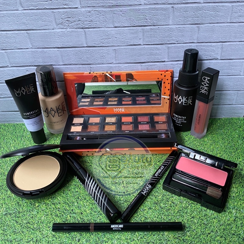Jual [10 Item] PAKET MAKE UP MAKE OVER POWERSTAY LENGKAP SESERAHAN ...
