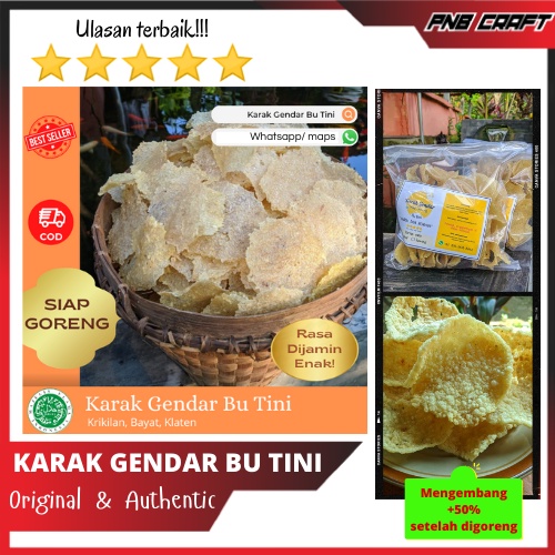 Jual KERUPUK / KARAK GENDAR BU TINI MENTAH SIAP GORENG KERUPUK PULI ...