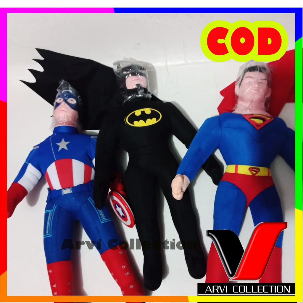 Jual Boneka bentuk Avengers Super Hero (Batman, Superman, Spiderman ...
