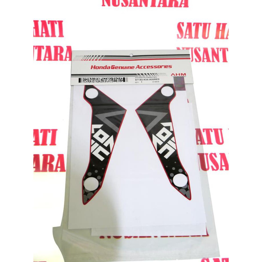 Jual Jual (Sonic 150) Honda Ori Sticker / Stiker Fender / Sayap Depan ...