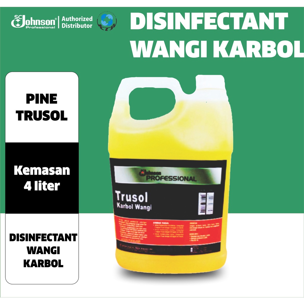 Jual SC Johnson - Pine Trusol Disinfektan / Desinfektan & Pengharum Lantai (Karbol) 4 Liter ...