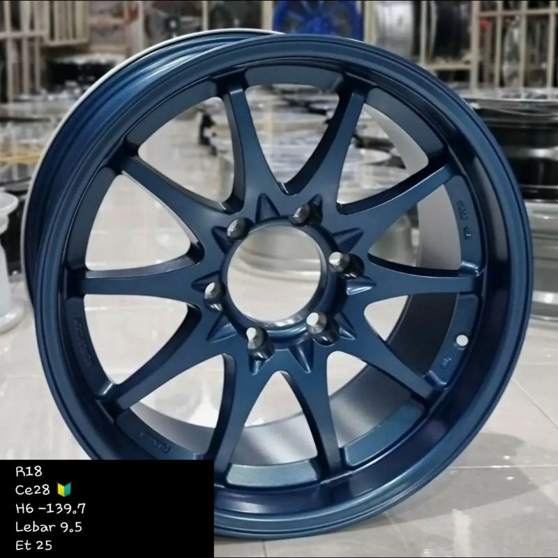 Jual velg rays ce28 ring 18 lebar 9 untuk pajero fortuner hilux strada ...