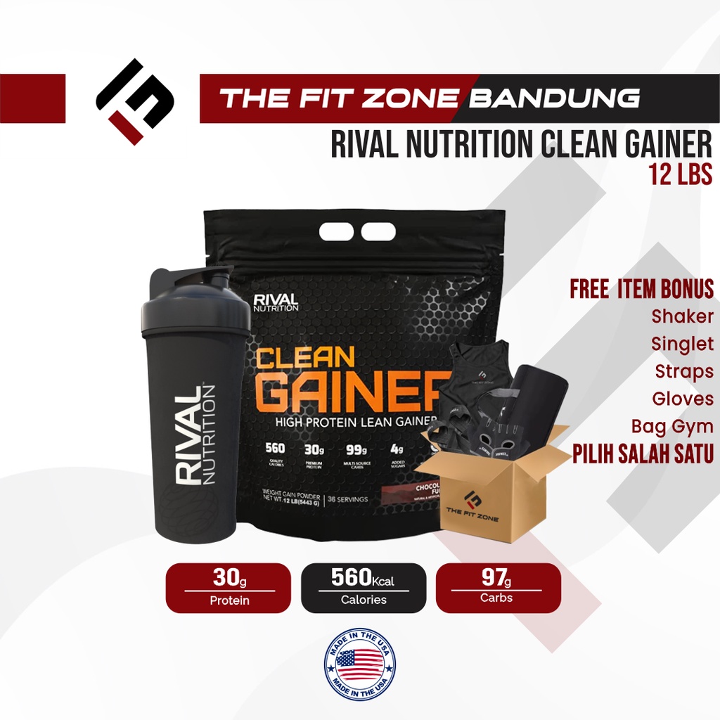 Jual Rival Nutrition Clean Gainer 12lb Weight Gainer Shopee Indonesia
