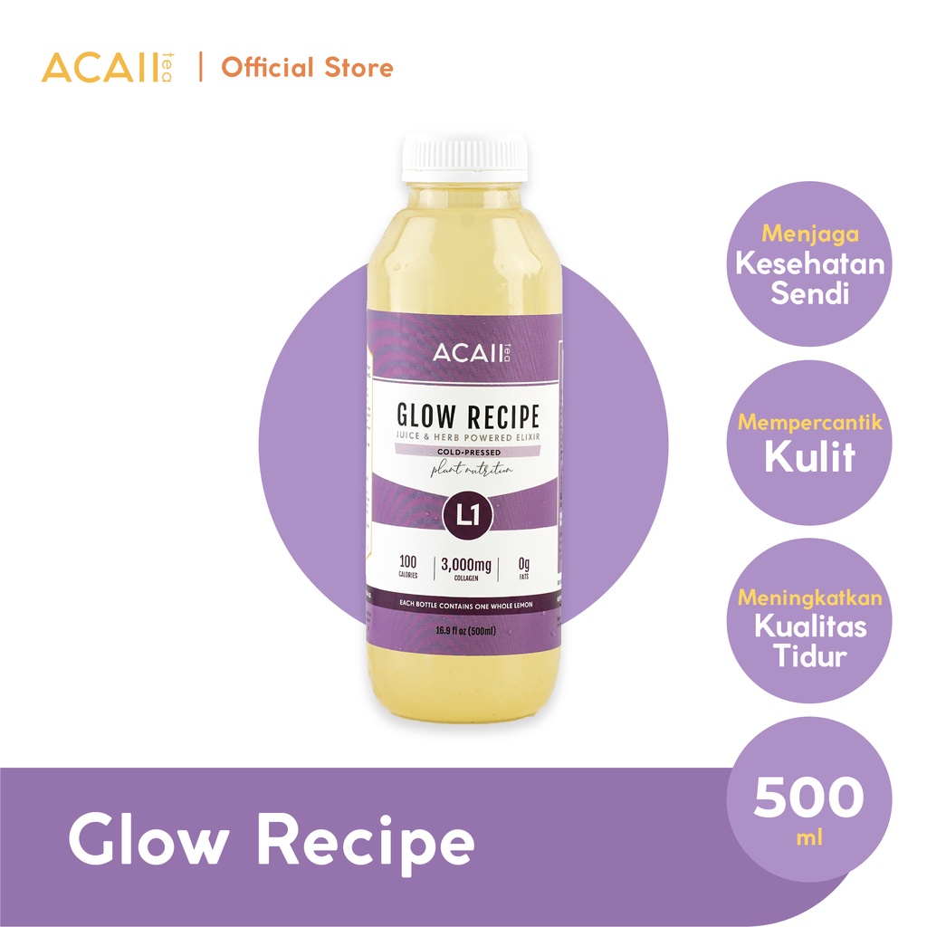 Jual Acaii Tea Glow Recipe 500ml | Shopee Indonesia