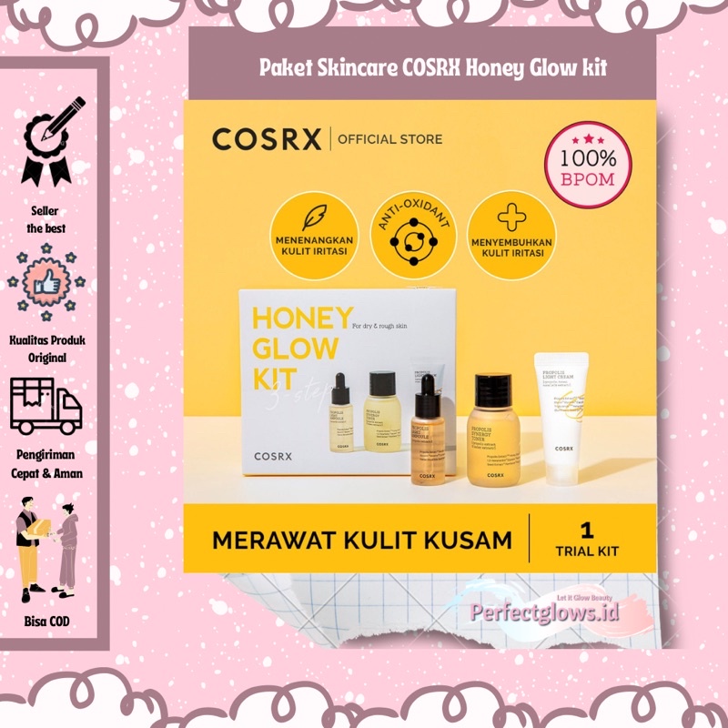 Jual COSRX Full Fit Propolis Trial Kit (Honey Glow Kit) Skin Care ...