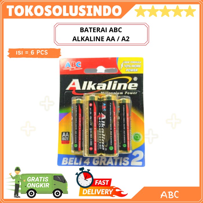 Jual Battery ABC ALKALINE Tipe AA/A2 - AAA/A3 (Baterai / Batre ...