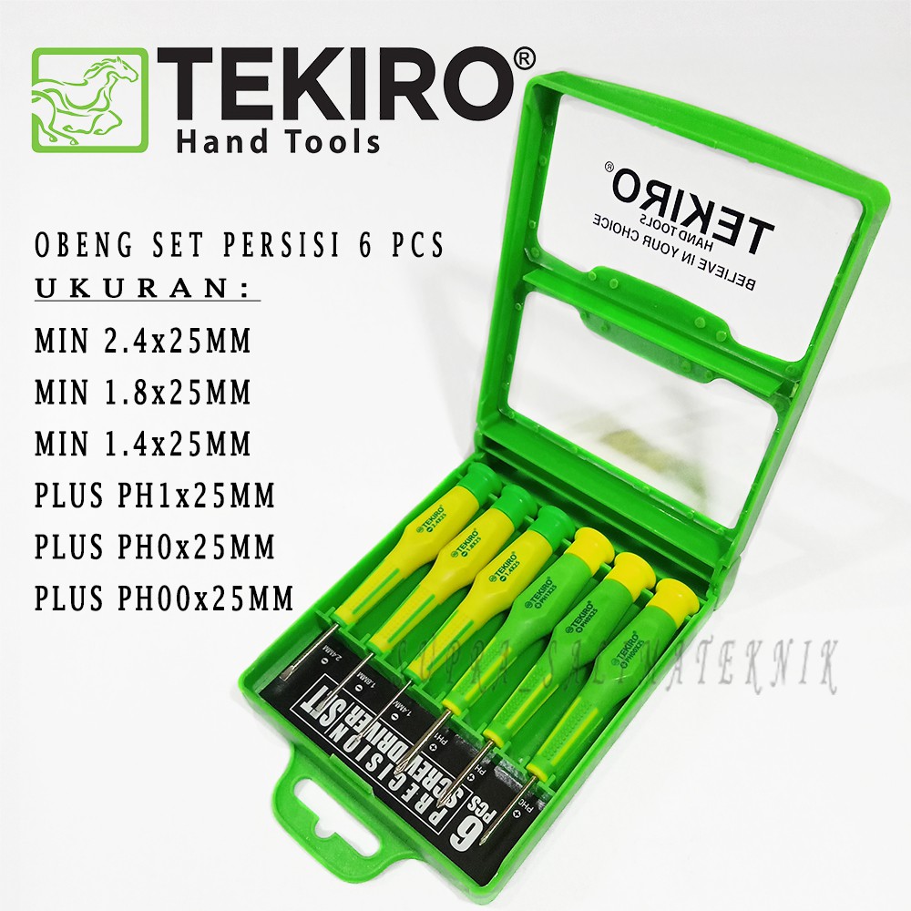 Jual Obeng Set Tekiro Persisi 6 Pcs / Insulation Precision Screwdriver ...