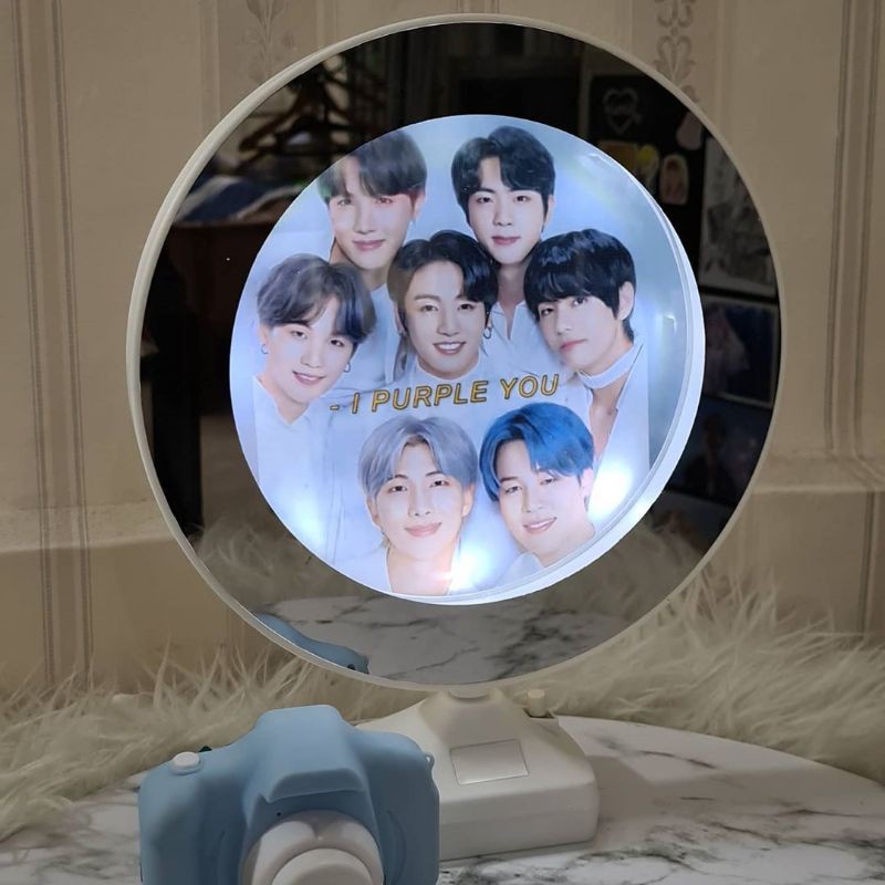 Jual SEHARI JADI jam Cermin mirror kaca magic ajaib frame foto lampu ...