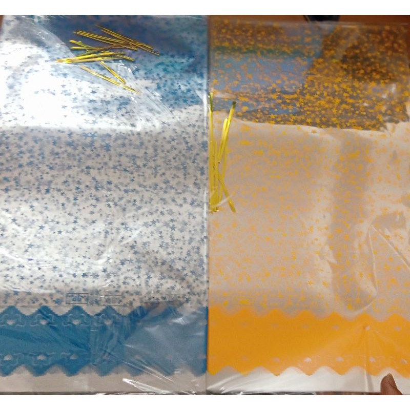 Jual isi 12lembar Opp Bintang / Opp bungkusan parcel Bingkisan souvenir ...