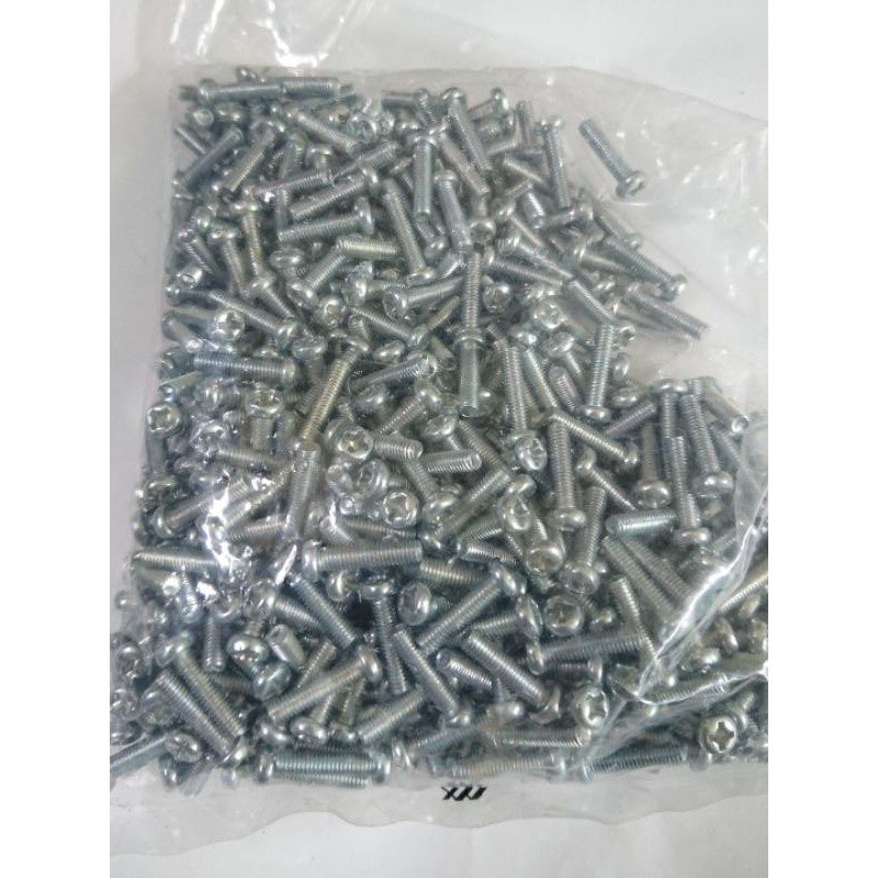 Jual mur+baut 3mm x 14mm, (10 pasang). | Shopee Indonesia