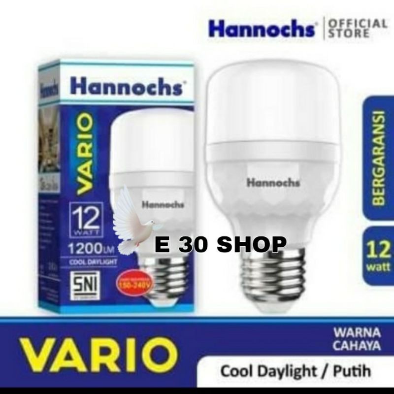 Jual Bohlamp Lampu Led Hannochs Vario 12 watt Cahaya Putih | Shopee ...