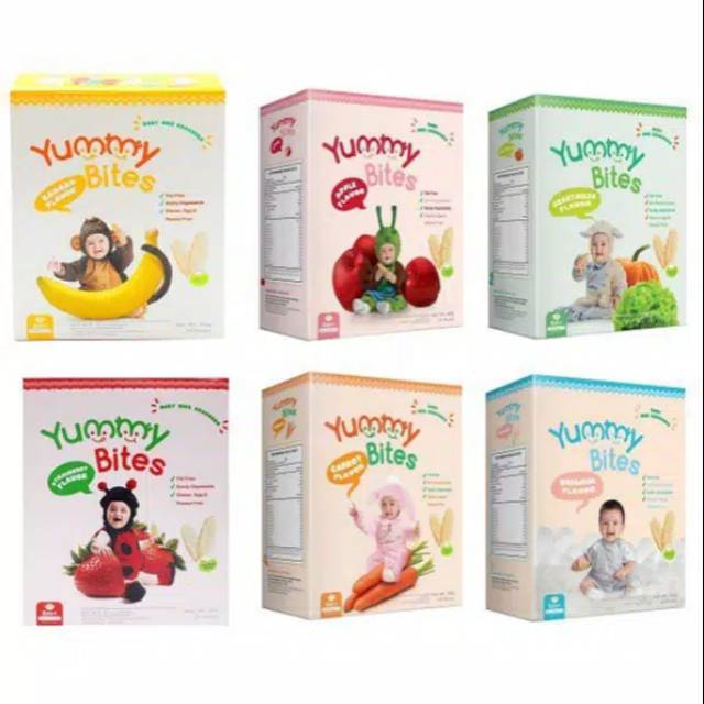 Jual Biskuit yummy bites 24 rusks(50g).ready yg strw ya | Shopee Indonesia
