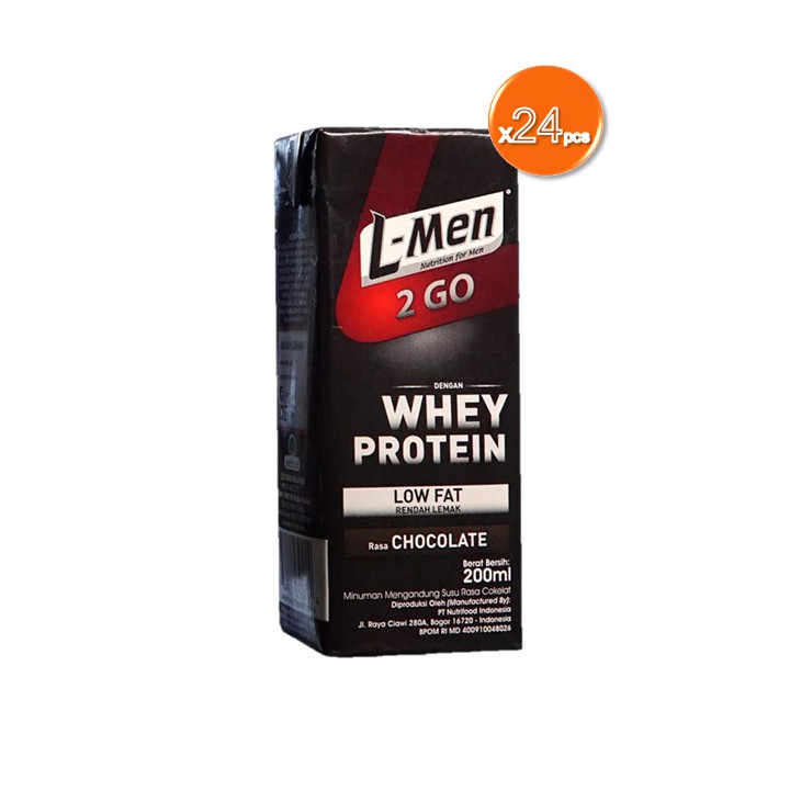 Jual L-Men 2 Go Minuman RTD Chocolate Carton 24 x 200 mL | Shopee Indonesia