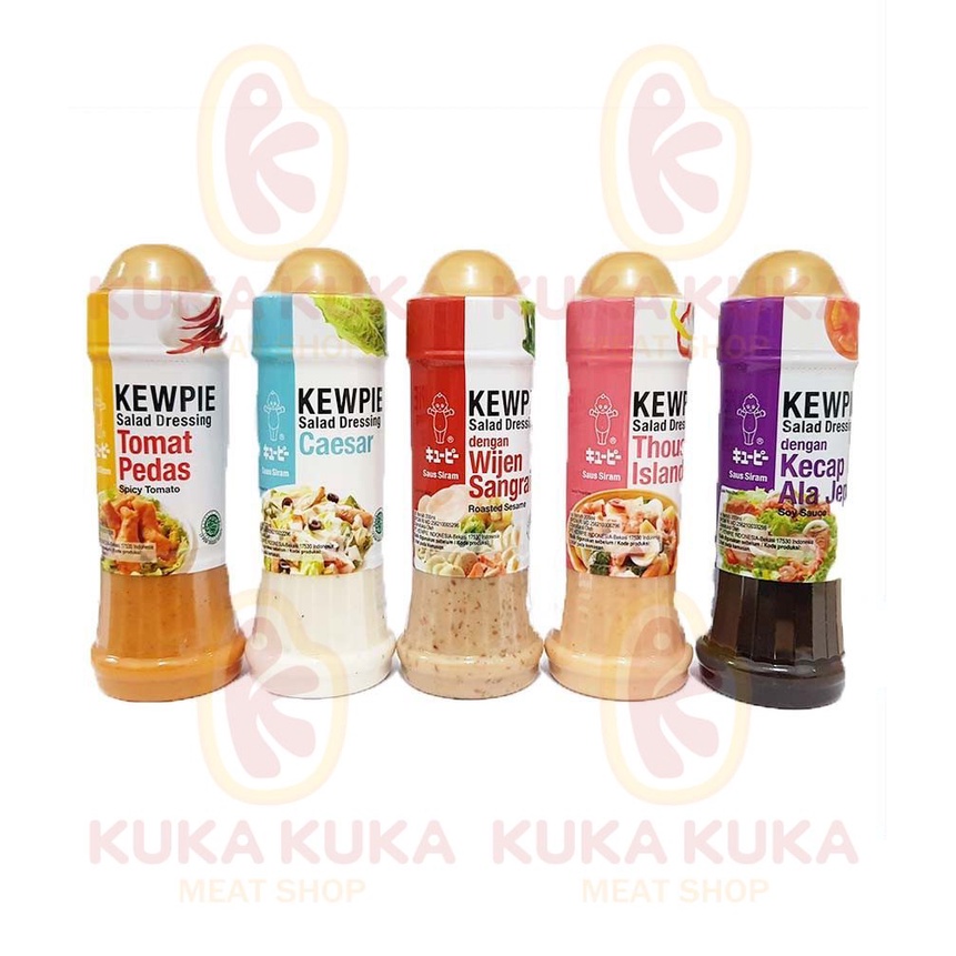 Jual KEWPIE Salad Dressing 200ml / Wijen Sangrai / Tomat Pedas / Thousand Island / Kecap ala ...