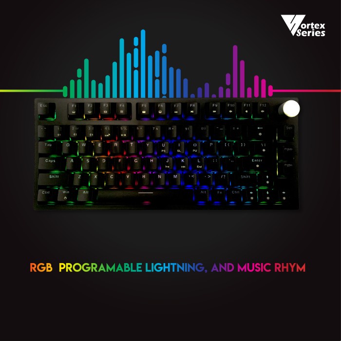 Jual Vortexseries Gt-8 Wireless Mechanical Keyboard Gaming Hotswappable ...