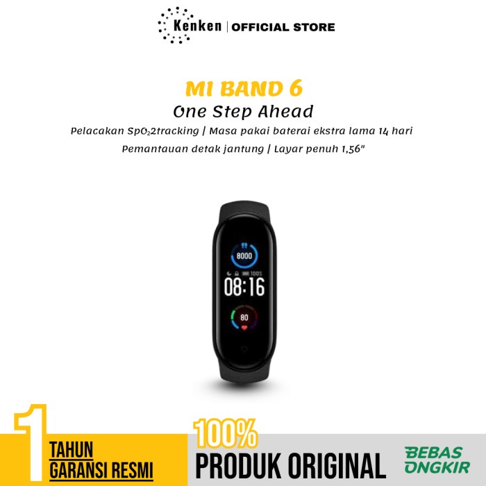 Jual Xiaomi Mi Band 6 Smartwatch SpO2 Original - Garansi Resmi | Shopee Indonesia