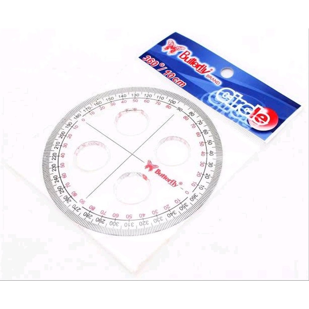 Jual BUSUR BUTTERFLY 360 DERAJAT BULAT PROTRACTOR NO 8 | Shopee Indonesia