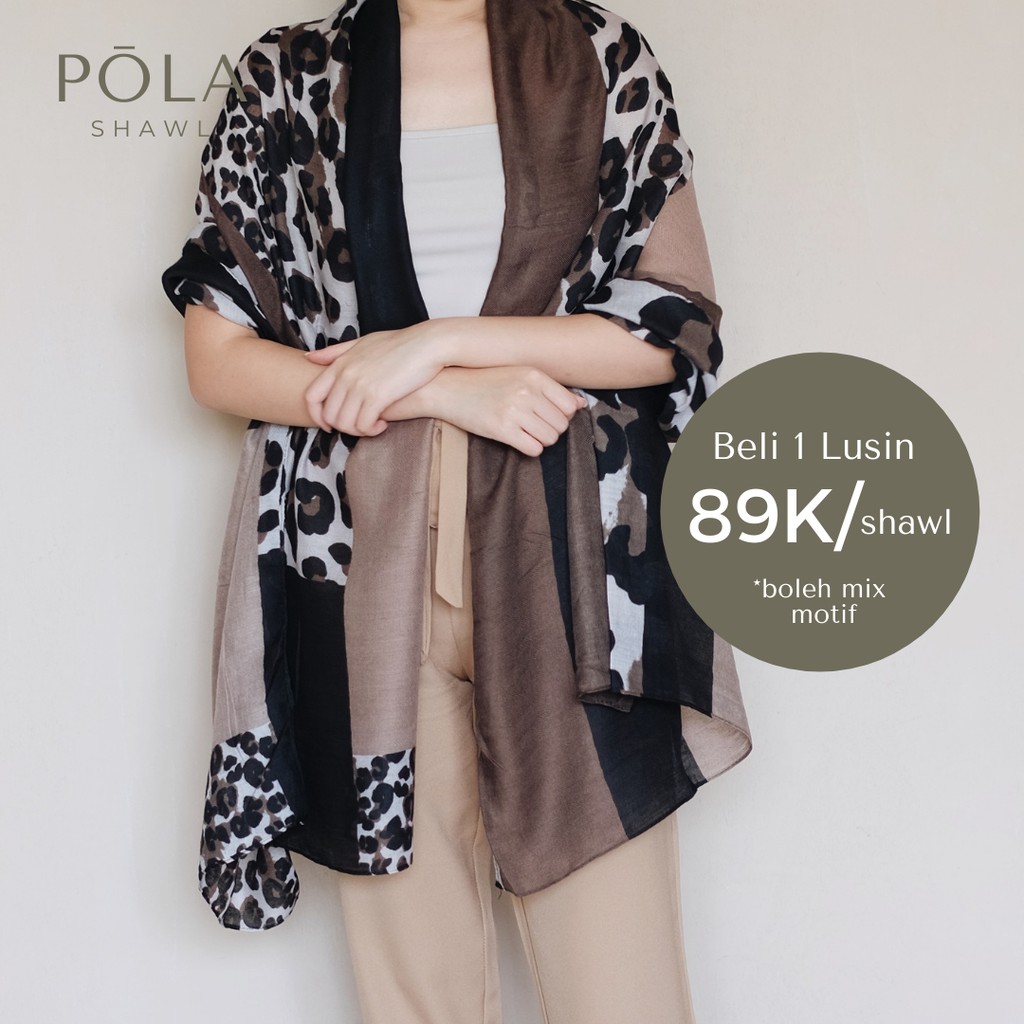 Jual Ornella In Brown Shawl ( Selendang , Pashmina , Shawl , Scarf ...