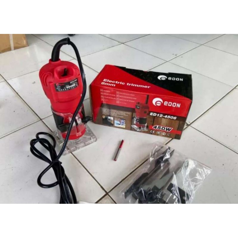 Jual MESIN ROUTER TANGAN EDON / WOOD TRIMMER TIPE ED12-4506 | Shopee ...