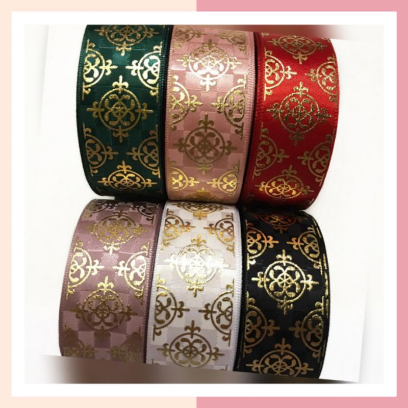 Jual 1YARD (90CM) - PITA MOTIF BATIK 2.5 CM | Shopee Indonesia