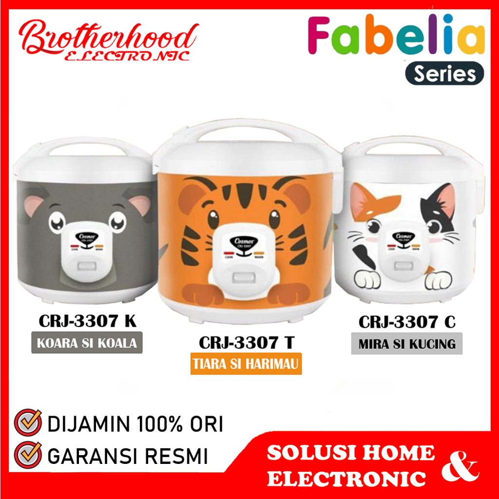 Jual (BISA COD) Magic Com / Rice Cooker Cosmos CRJ 3307 / CRJ3307 / CRJ-3307 (1.8LITER) 100% ORI ...