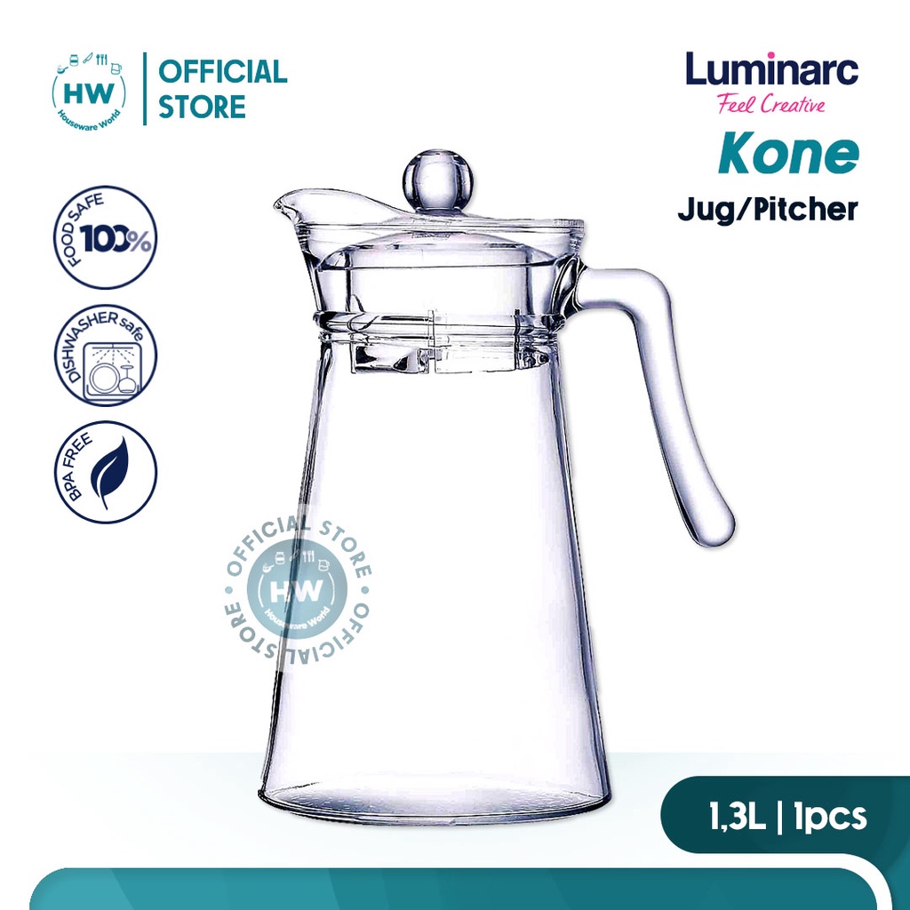 Jual Luminarc Jug/Pitcher/Teko Kone 1,3 Liter - 1Pcs | Shopee Indonesia